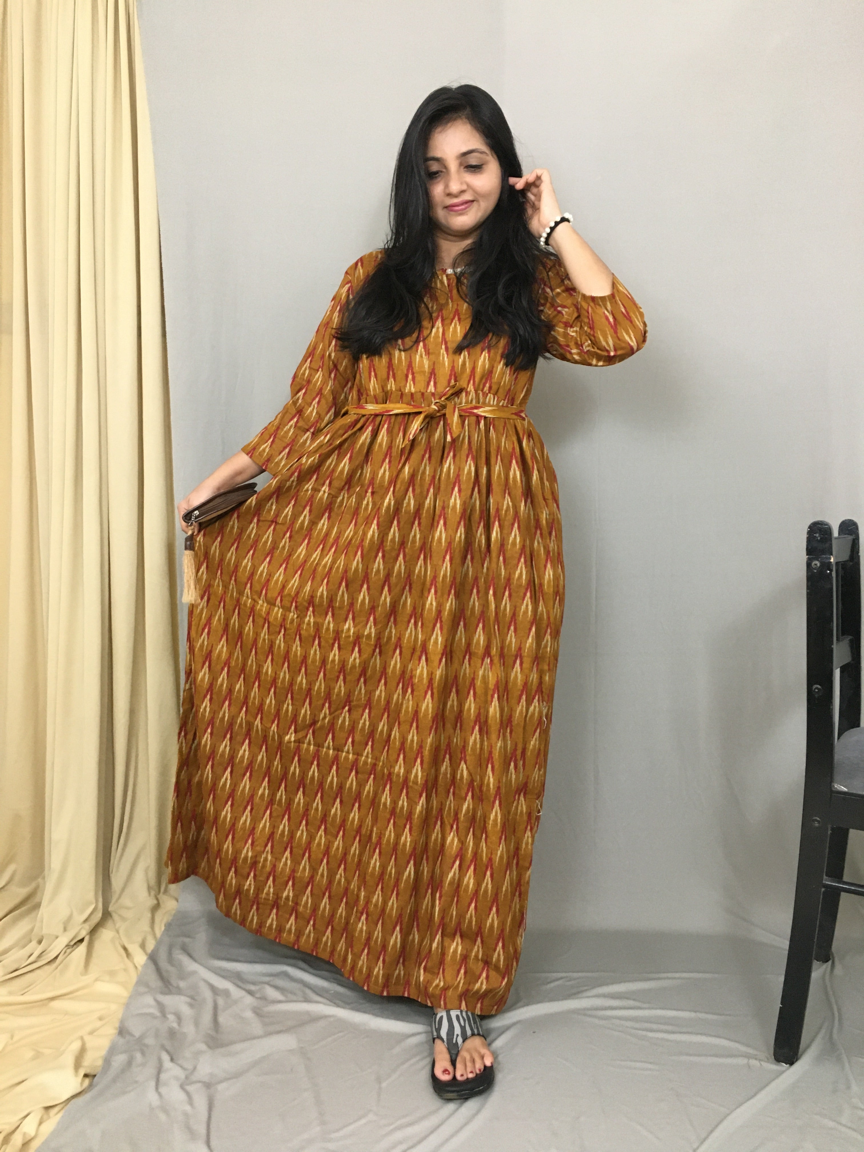 Dessert Arrow - Maternity Kurti with Feeding Zips - Cotton Flex - Thic ...